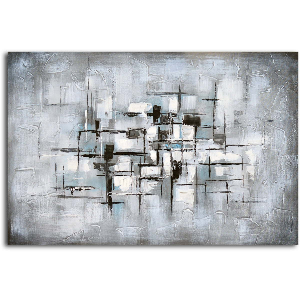 Hand painted "Obscured View" Canvas Wall Art – Omax Decor