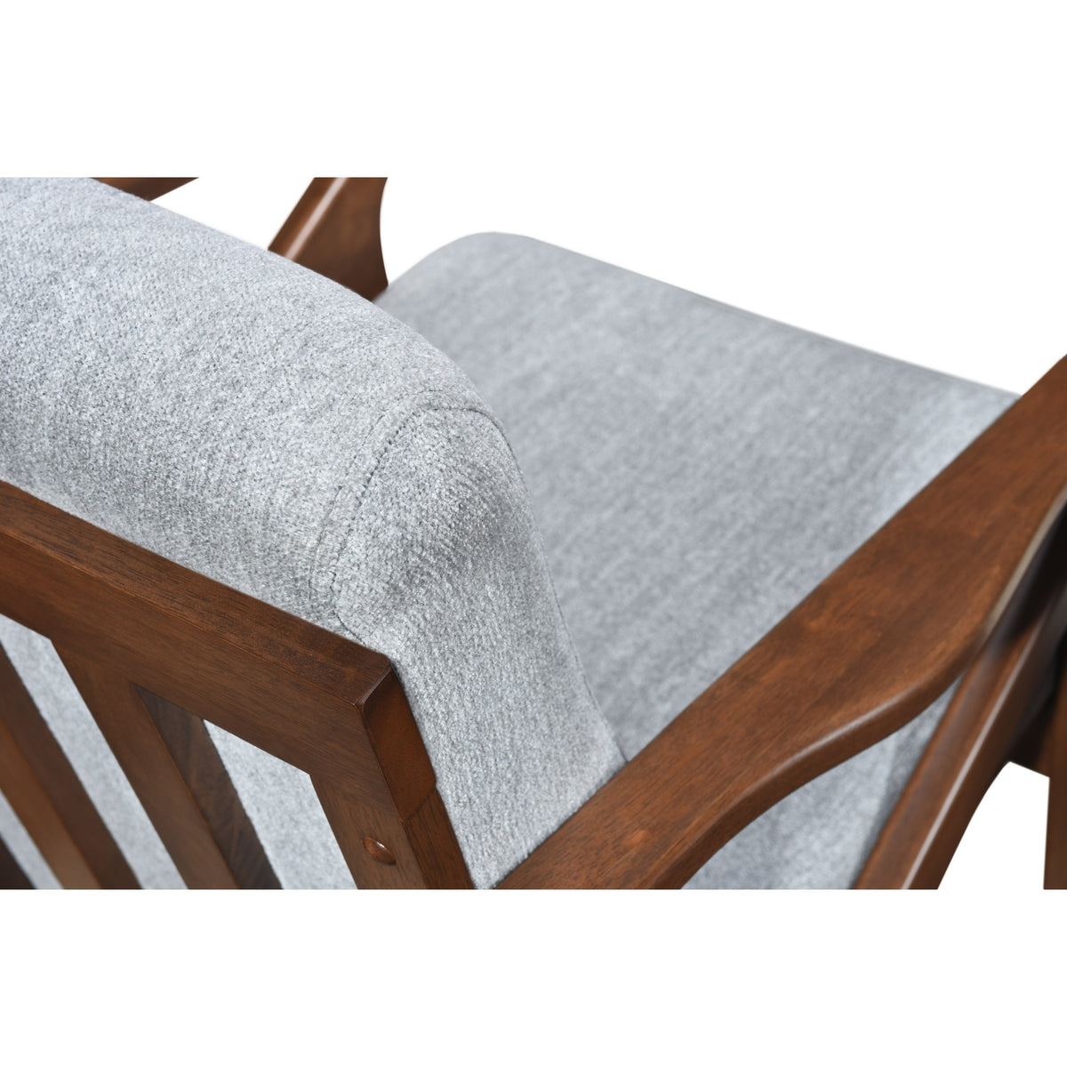 Zola Upholstered Accent Armchair - Gray – Omax Decor